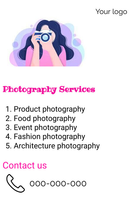 Photography service Template | PosterMyWall