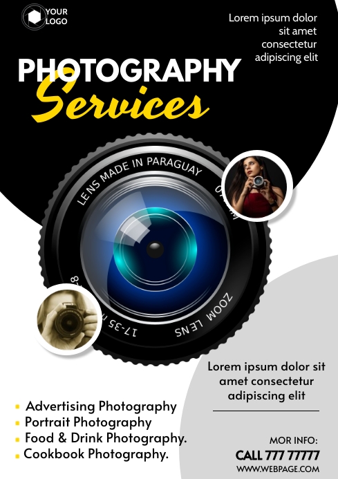 Copy of photography service flyer | PosterMyWall