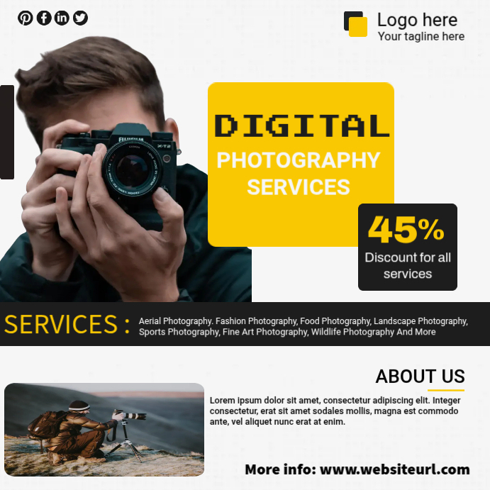 Photography Services Template | PosterMyWall