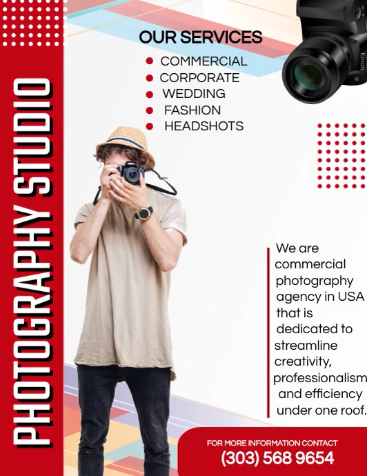 Photography Studio Flyer (1) Template | PosterMyWall