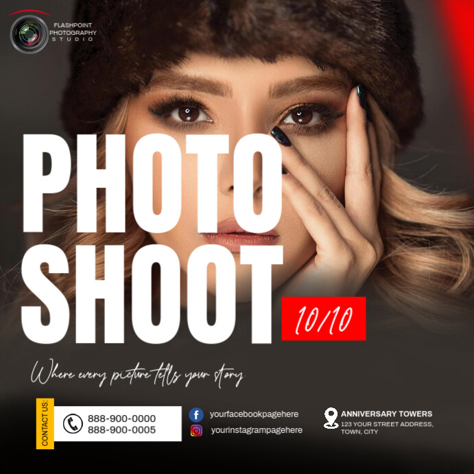 Photography studio poster Template | PosterMyWall