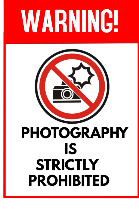 Copy of Photography warning | PosterMyWall