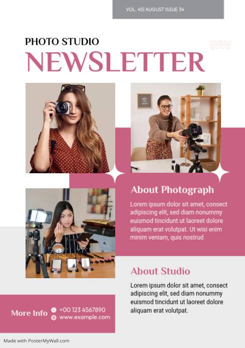 Photography Workshop Newsletter Template | PosterMyWall