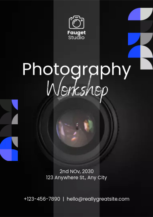 photography workshop template | PosterMyWall