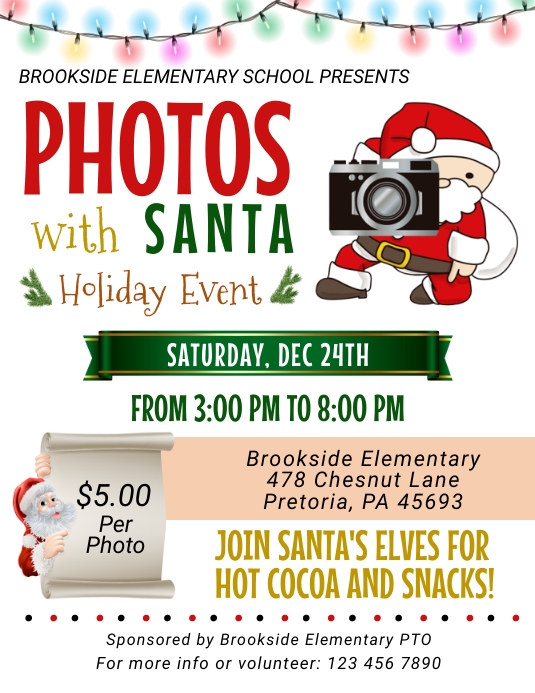 Photos with santa Template | PosterMyWall