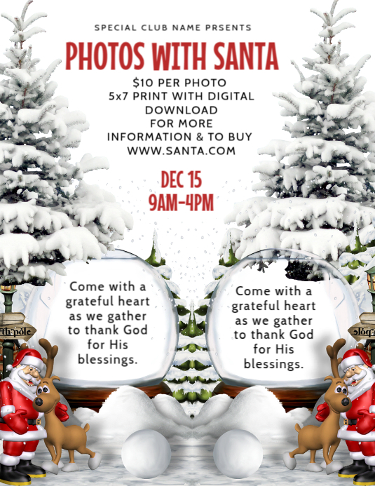 Photos With Santa Template | PosterMyWall
