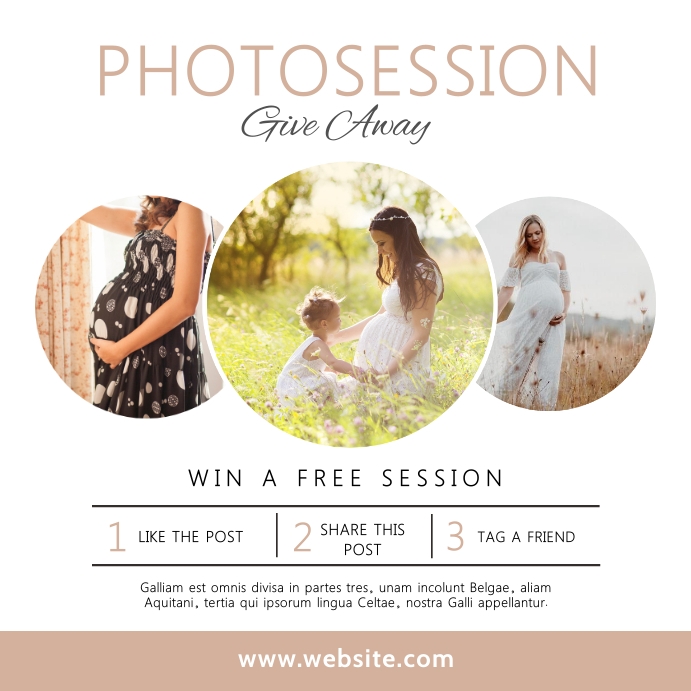 Copy of photosession give away template | PosterMyWall