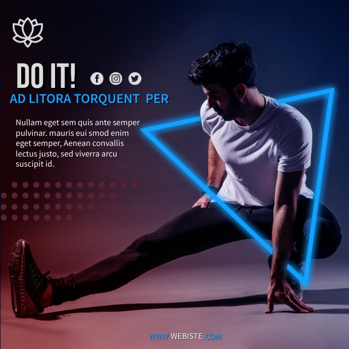 Physical Fitness Ads Template | PosterMyWall