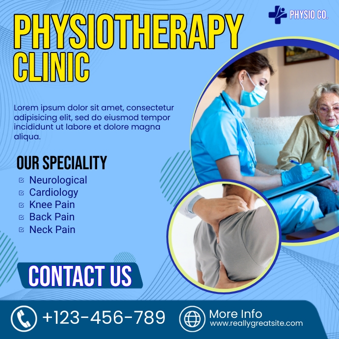 PHYSIOTHERAPY CLINIC Template PosterMyWall physiotherapy-clinic-template-postermywall