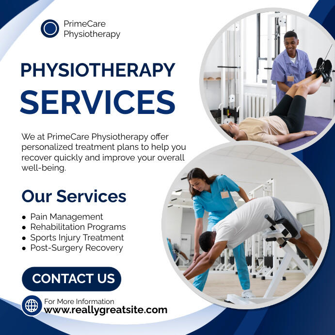 Physiotherapy Services Instagram Post Template | PosterMyWall