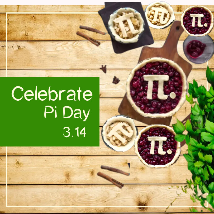 Plantilla de Pi Day 3 | PosterMyWall