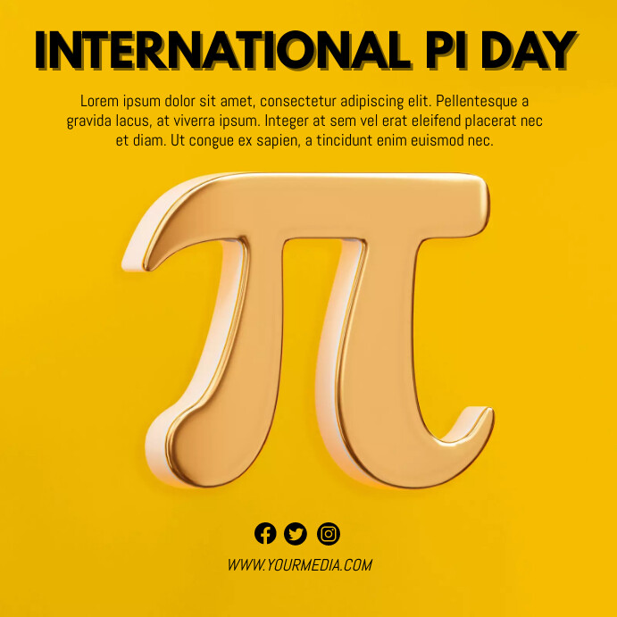 Pi Day Template | PosterMyWall