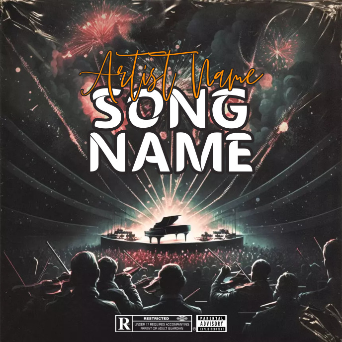 piano Album Cover music art trap mixtape rap Template | PosterMyWall