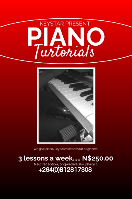 Piano Classes Template | PosterMyWall