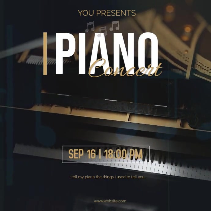 Copy of piano concert | PosterMyWall