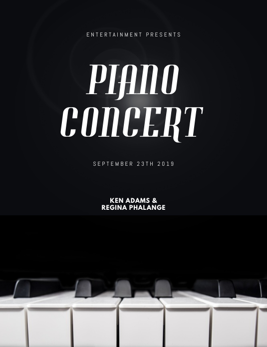 Piano Concert Flyer Template | PosterMyWall