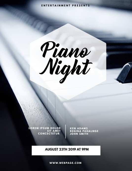Piano Concert Flyer Template | PosterMyWall