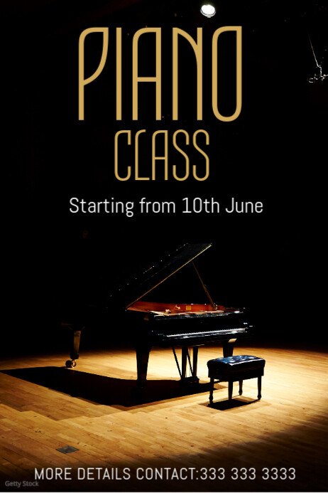 piano Template | PosterMyWall