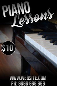 Piano Lessons Template | PosterMyWall