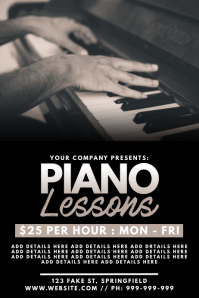 piano Template | PosterMyWall