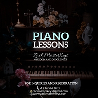 piano lessons poster Template | PosterMyWall