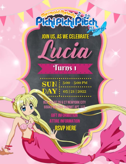 Pichi Pichi Pitch Template | PosterMyWall