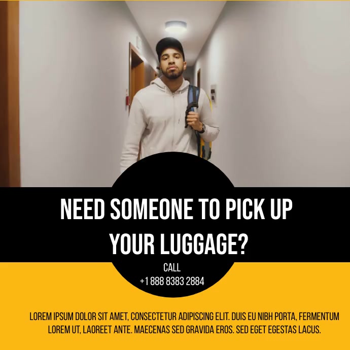 PICK UP SERVICES VIDEO AD TEMPLATE | PosterMyWall
