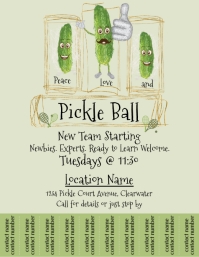 Pickle Ball Sign-Up Sheet Template | PosterMyWall