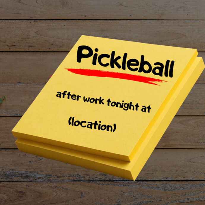 Plantilla de Pickleball, reminder | PosterMyWall