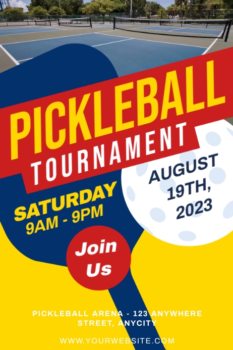 Pickleball Poster Template | PosterMyWall
