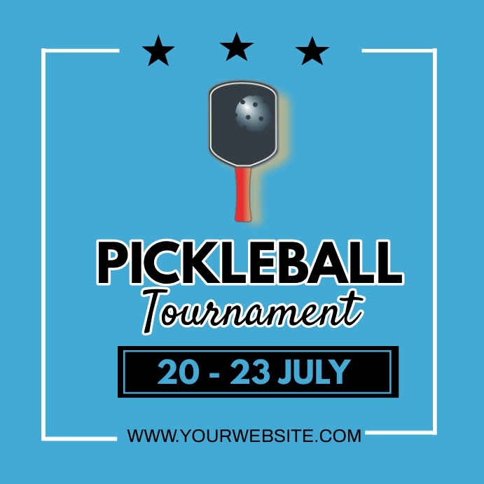 Plantilla de De Cartel de Pickleball | PosterMyWall