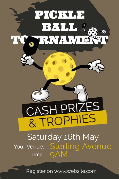 Pickleball Poster Template | PosterMyWall