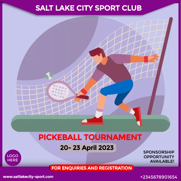 Pickleball Tournament Template | PosterMyWall