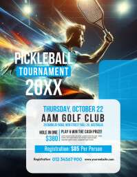 Pickleball tournament flyer Template | PosterMyWall