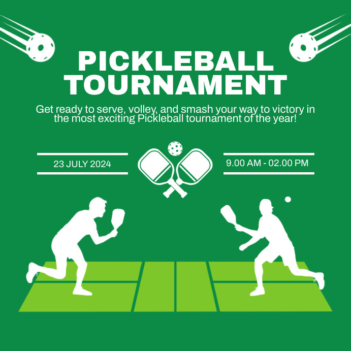 Pickleball Tournament Pos Instagram Template | PosterMyWall