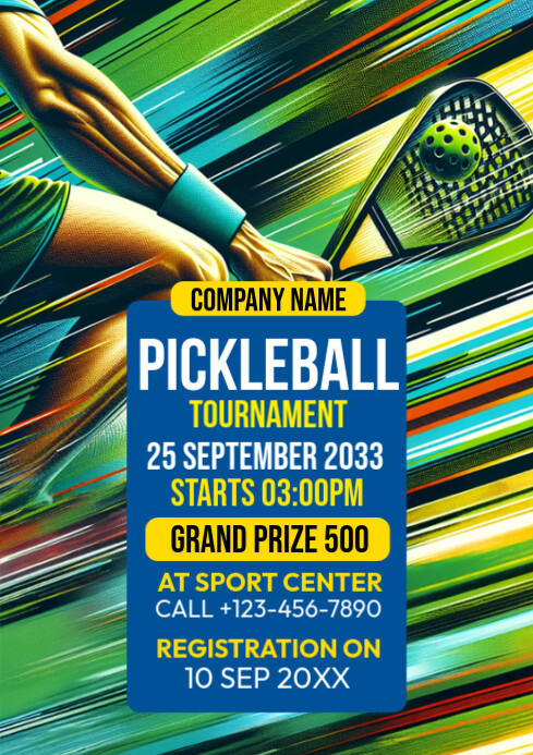 Pickleball training flyer template | PosterMyWall