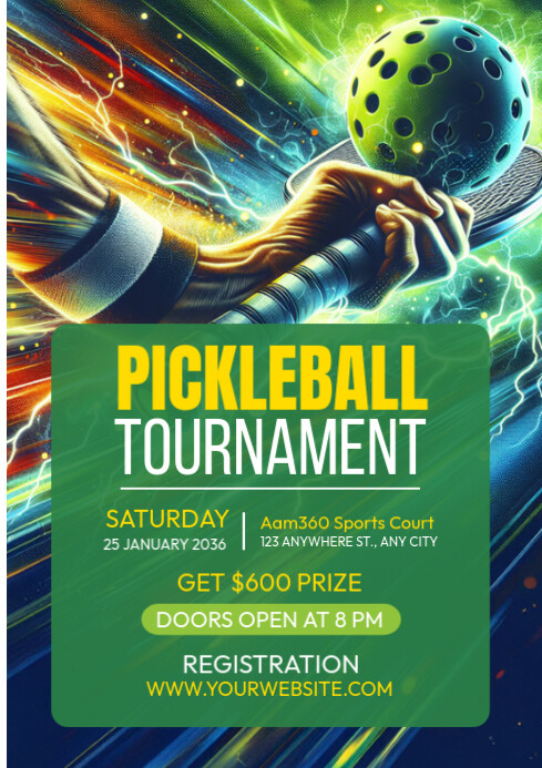 Pickleball tryouts promotional materials Template | PosterMyWall