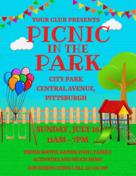 PICNIC IN THE PARK FLYER TEMPLATE | PosterMyWall