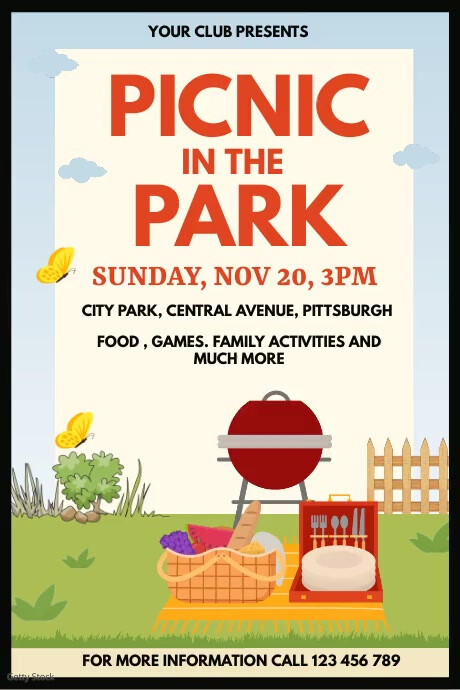 Picnic in the Park Flyer Template | PosterMyWall