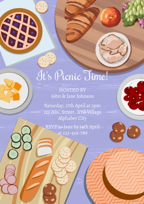 Copy of Picnic Invitation Template | PosterMyWall