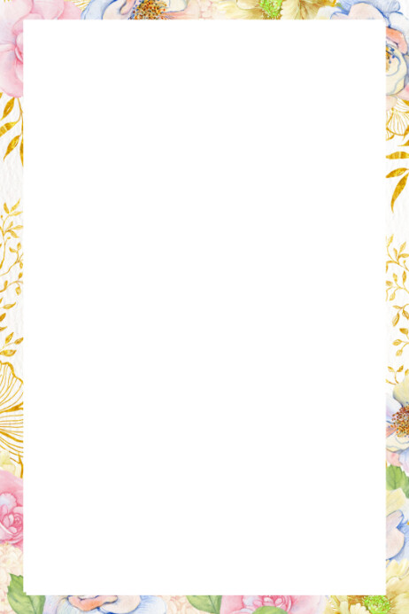 Picture frame, flyer with floral pattern Template | PosterMyWall