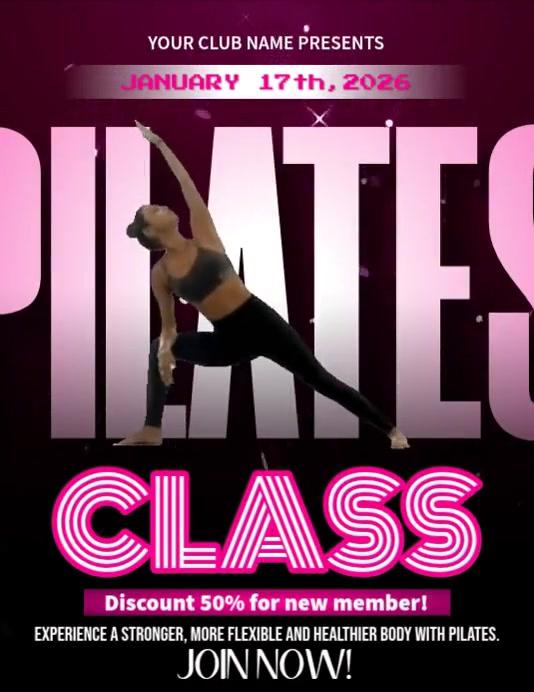 Pilates Class Template | PosterMyWall