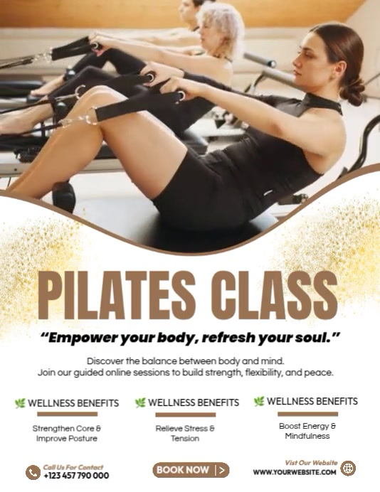 Plantilla de Pilates Class Flyer Template | PosterMyWall
