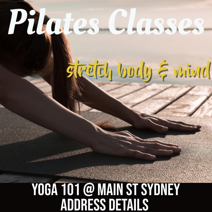 pilates classes Template | PosterMyWall