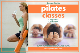 Modern Pilates Classes Video Flyer Template | PosterMyWall