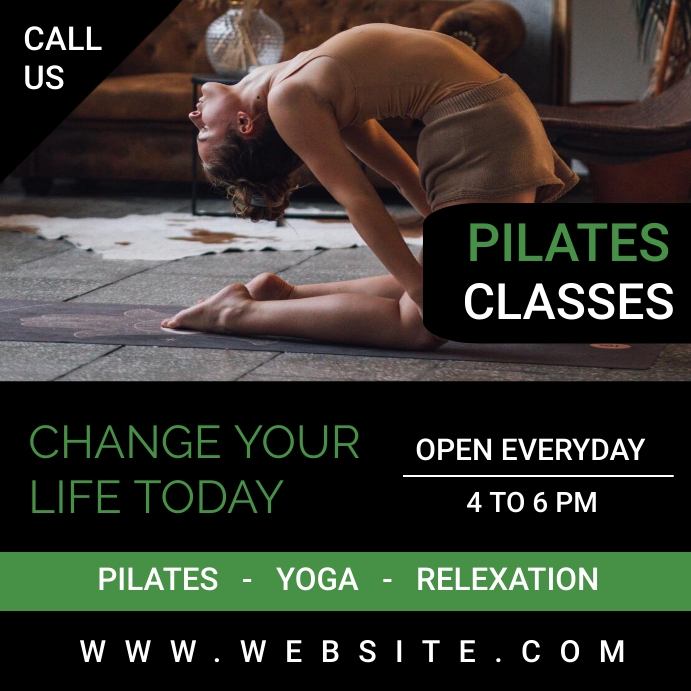 Copy of Pilates flyers | PosterMyWall