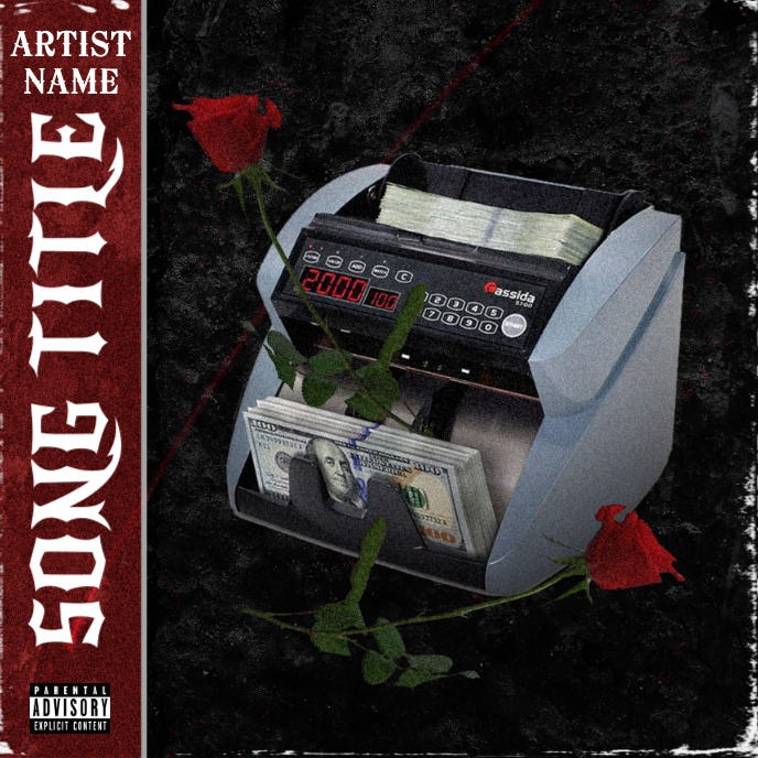 Piled Up Album Cover Template | PosterMyWall