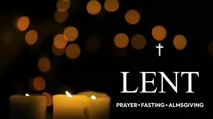 pillars of Lent 2023 video Template | PosterMyWall