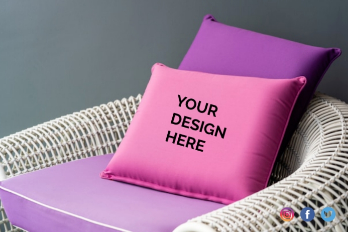 Copy of Pillow Mockup poster template design | PosterMyWall