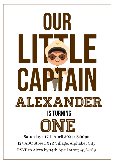 Pilot Birthday Invitation Template | PosterMyWall